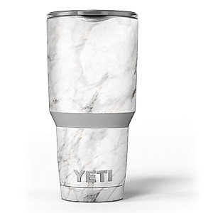 Design Skinz Slate Marble Surface V5 - Skin Decal Vinyl Wrap Kit Compatible with The Yeti Rambler Cooler Tumbler Cups
