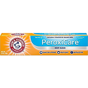 ARM & HAMMER PeroxiCare Tartar Control Toothpaste Baking Soda & Peroxide, Fresh Mint 6 oz (Pack of 2)