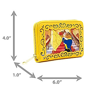 Loungefly Disney Beauty and the Beast, Princess Stories Series Belle Wallet, Ballroom
