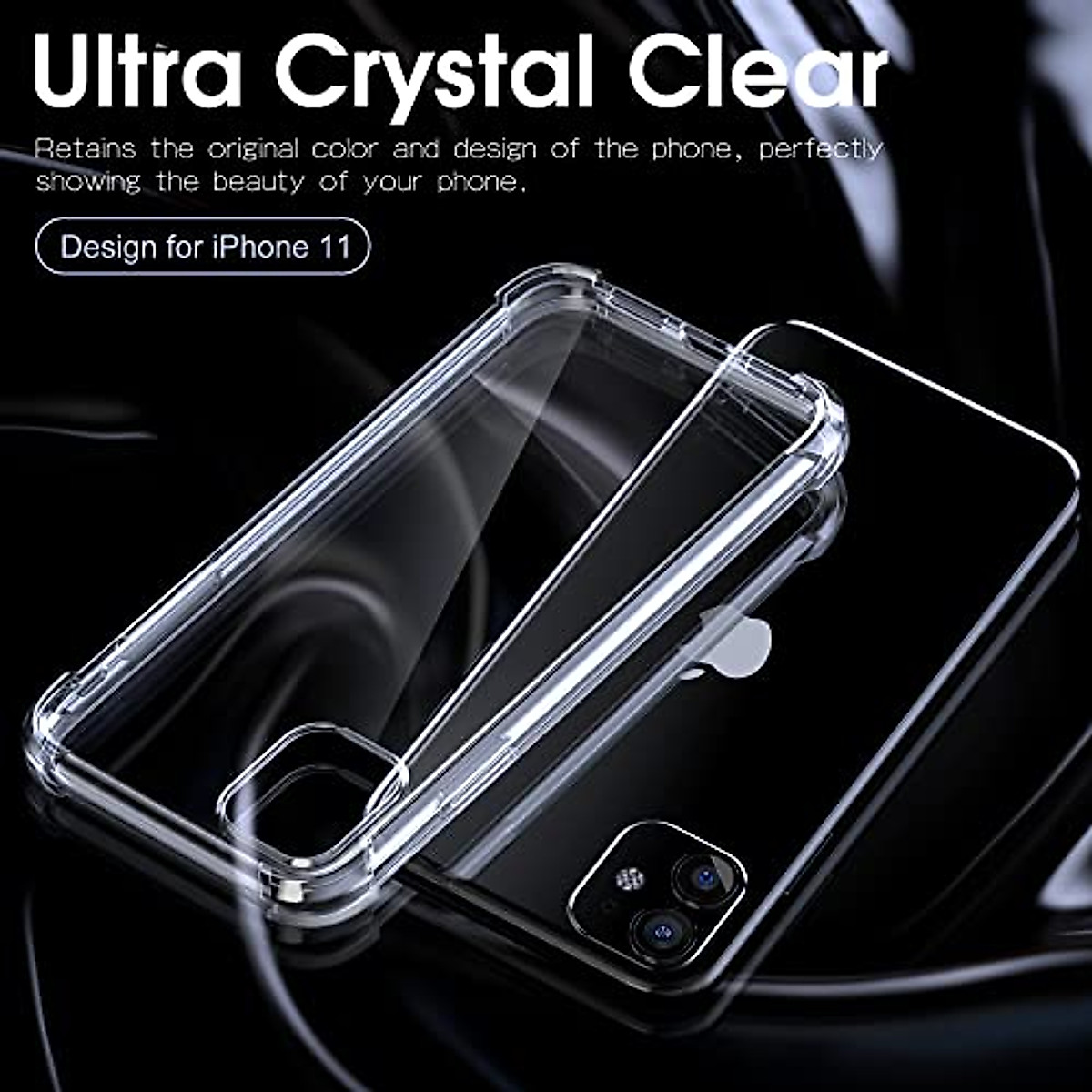 Migeec for iPhone 11 Clear Case Shockproof Anti-Scratch Phone Cases 6.1 inch