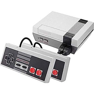 Classic Retro Game Console, AV Output 8-bit NES Video Game System Built-in 620 Games with 2 Classic Controllers