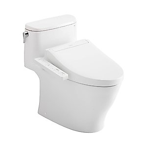 TOTO® WASHLET®+ Nexus® 1G® One-Piece Elongated 1.0 GPF Toilet and WASHLET C2 Bidet Seat, Cotton White - MW6423074CUFG#01