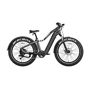 OKAI Ranger 4" Fat Tire E-Bike 330lb Capacity BAFANG Rear Hub Motor 48V 750W Shimano 8-Speed Gears 45 Mile Range Custom LED Light Bar LCD Touchscreen TEKTRO Disc Brakes Black