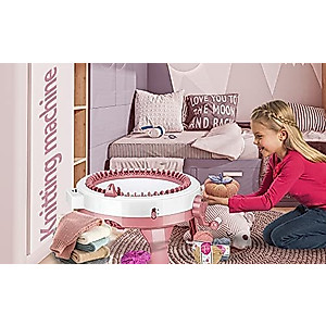 FYGAIN 48 Needles Knitting Machines with Row Counter, Smart Knitting Round Loom for Adults/Kids, Knitting Board Rotating Double Knit Loom Machine Kits