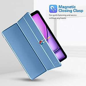 ProCase Smart Case for iPad Pro 12.9 2022/2021/2020/2018, Slim Stand Hard Back Shell Smart Cover for iPad Pro 12.9" 6th Gen/5th Gen/4th Gen/3rd Gen -Blue
