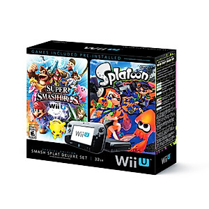 Wii U Super Smash Bros and Splatoon Bundle Special Edition Deluxe Set (Renewed)
