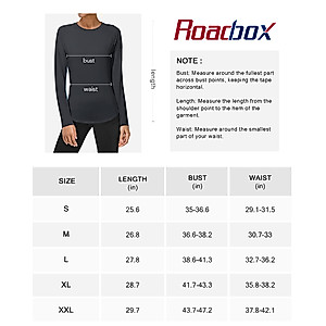 Roadbox Long Sleeve UV Sun Shirts for Women UPF 50+ Sports Athletic Undershirts