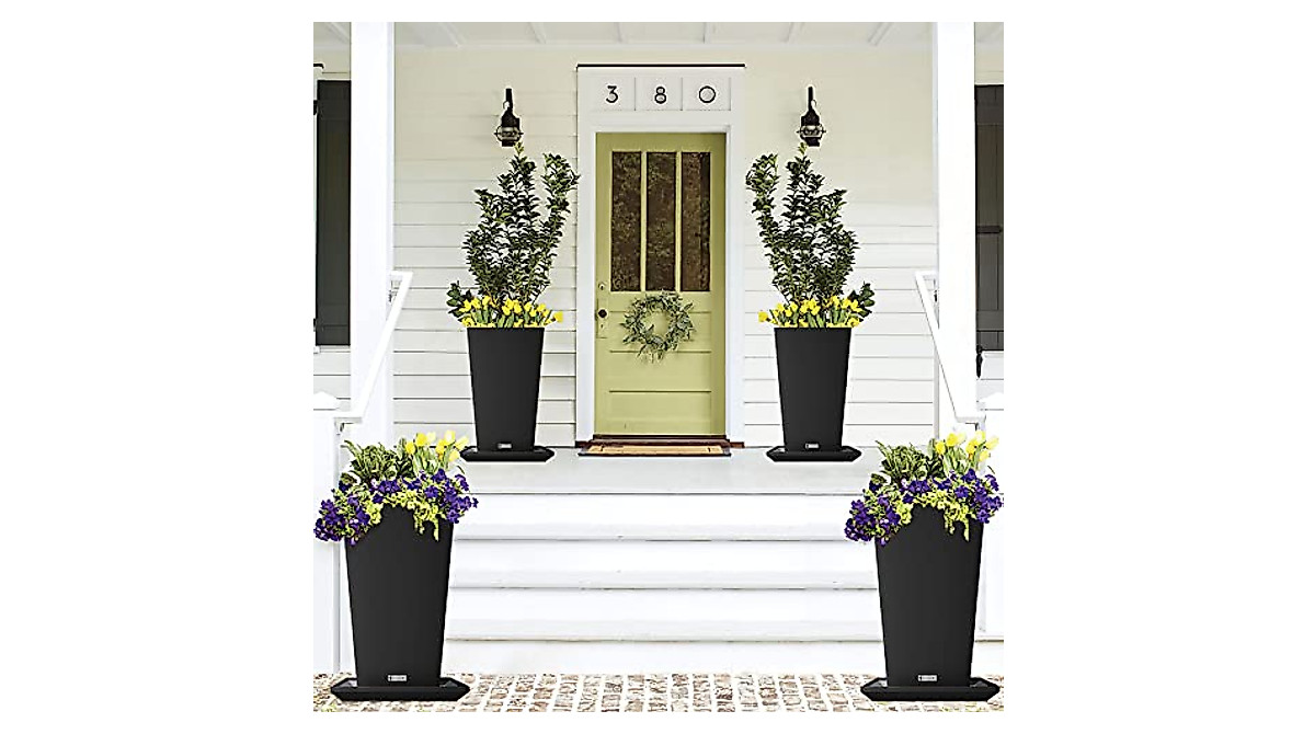 Elevens Tall Planters 30 Inch Square Garden Pots – Durable & Stylish