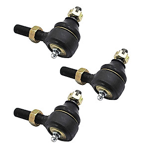 LOSTAR Set of 3 Ball Joint Kit Tie Rod End Fits Club Car DS Golf Carts 1976-2008 Gas & Electric Driver (Left) 7540 and Passenger (Right) 7539