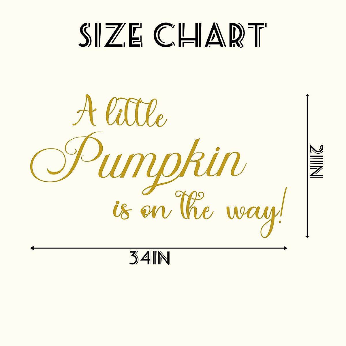 Gostman A Little Pumpkin is On The Way Balloon Arch Decal - Halloween Baby Shower Decorations,Thanksgiving Day Party Decor,Pumpkin Themed Party Supplies (Pumpkin Decal)