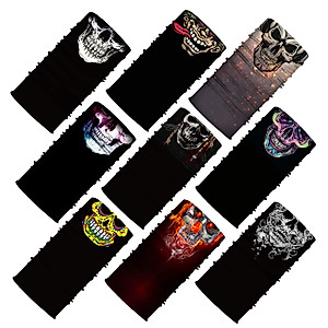 ACBungji Seamless Face Scarf Head Wraps headwear Bandana Headband Balaclava Neck Gaiter Multifunction