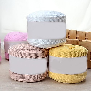 2 Skeins/200g Sapphire Blue Crochet Cotton Yarn DIY Winter Sweater Scarf Gloves Yarn