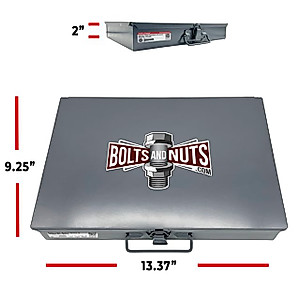 Unslotted Hex Washer Head Sheet Metal Self Drilling Tek Screw Assortment Kit - 1466 Pieces!