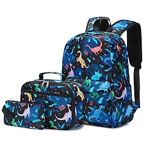 Soehipee Backpack for Kids, Preschool Backpack for Kids Boys, Toddler Kindergarten School Bookbag Set with Lunch Box and Pencil Case