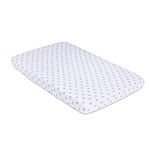 Pack n Play Playard Sheet - Mini Crib Sheet 100% Jersey Cotton 2 Pack for Baby Girl-Dusty Rose and Mauve Pink Stars