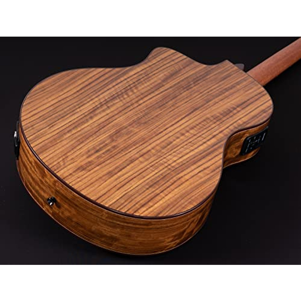 Washburn Bella Tono 6 String Acoustic-Electric Guitar, Right, Gloss Charcoal Burst (BTS9VCECH-D)