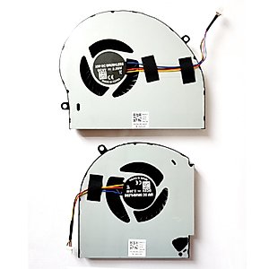 TQDLYKHS 4-Pin CPU + GPU Cooling Fan for Dell Alienware 17 R4 ALW17C P31E R5 Series Laptop MG75090V1-C060-S9A MG75090V1-C070-S9A 0K2PKV 04RFW1 0W0J86