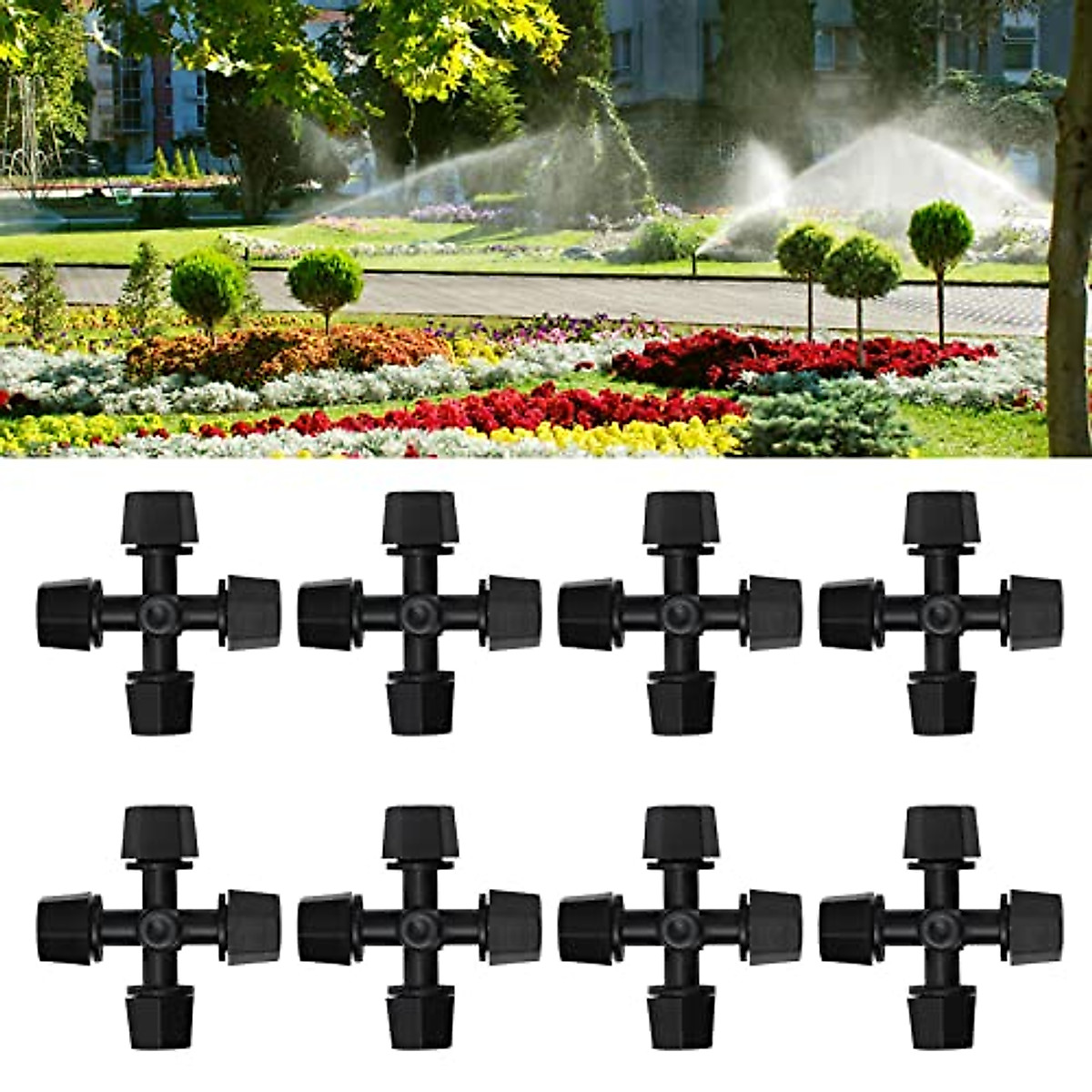 Spray Nozzle, Easy To Install Easy To Use Emitter Tubing Humidification Dust Suppression for Garden Irrigation
