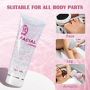 DUOVIO Coupling and Cooling Gel Use with IPL Hair Removal Device and Beauty Facial Machine for Women or Men in Face and Body 300ML