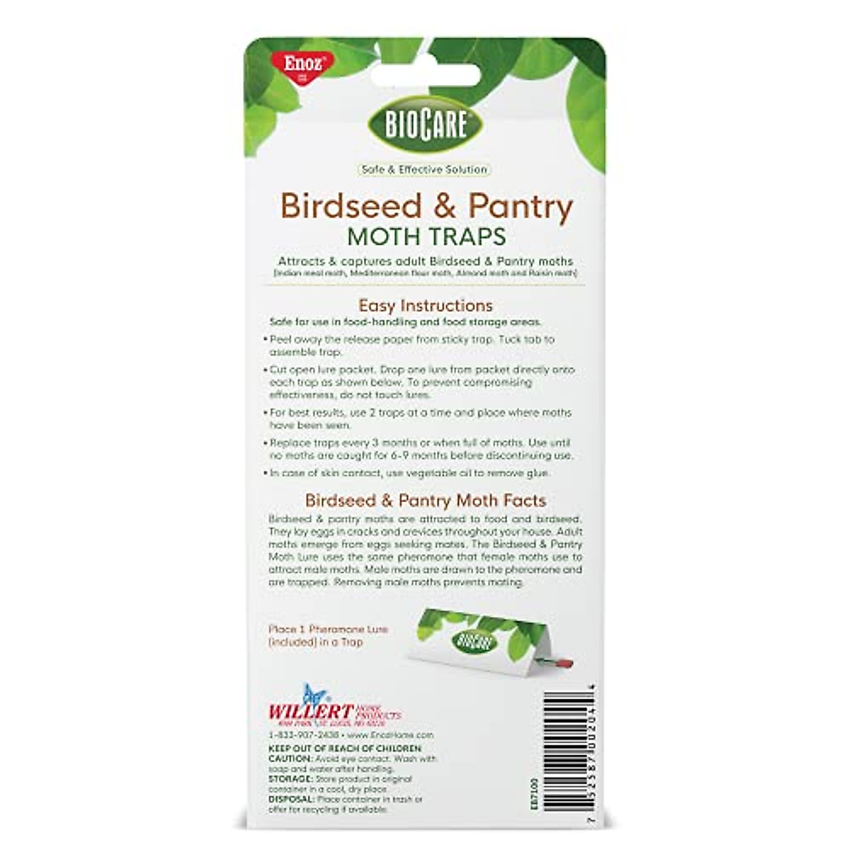 Springstar Bio Care Naturals S204 BioCare Birdseed Moth Traps