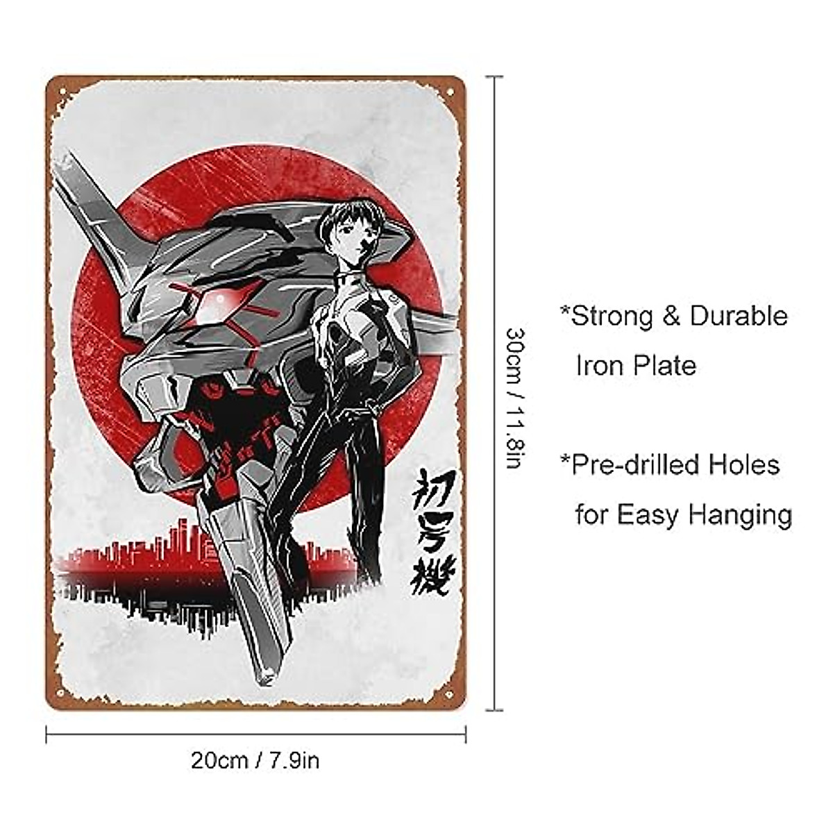 First Unit Anime Poster Retro Metal tin Sign Halloween Tin Sign,Cave,Bar,Club, Home Wall Art Metal Tin Sign 8x12 inches