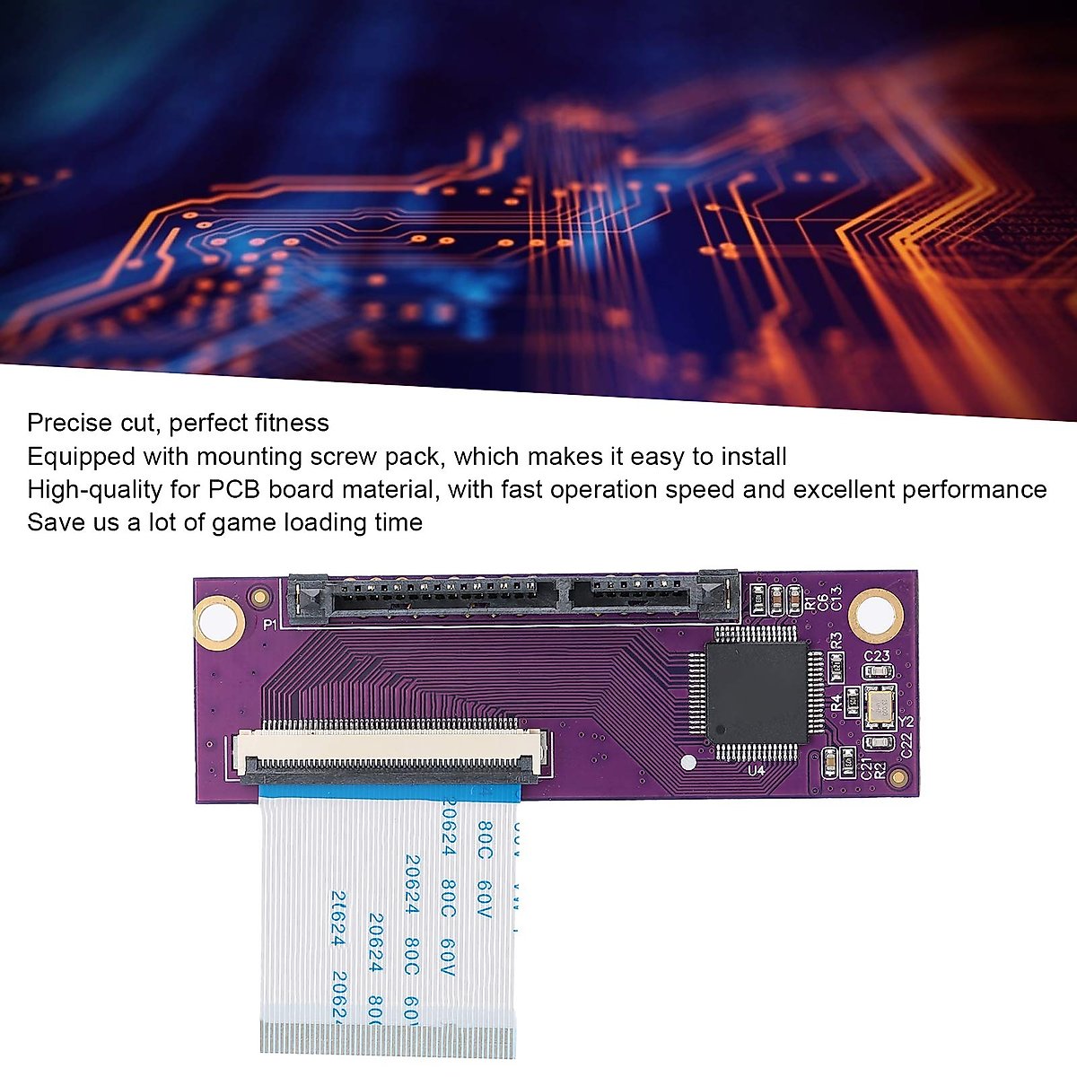 Yunseity Adapter, Upgrade IDE to Adapter, PCB Converter or Optical Drive Network Adapter Converter Kit for PS2 IDE Original Network Adapter for Game