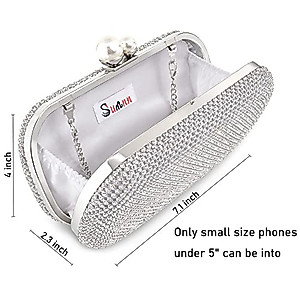 Sumnn Crystal Evening Clutch Woman Evening Bag For Party and wedding