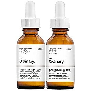 [2 Pack] The Ordinary Caffeine Solution 5% + EGCG (30ml): Reduces Appearance of Eye Contour Pigmentation and Puffiness