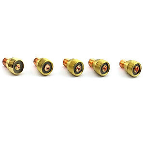 WeldingCity 2-pk Gas Lens Collet Body 45V45 (1/8") for TIG Welding Torch 9, 20 and 25 Series from Weldcraft Lincoln Miller ESAB Weldcraft CK (2-PK)