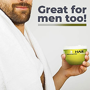 Bellisso Moroccan Argan Oil Hair Mask Deep Conditioner Sulfate Free for Dry or Damaged Hair with Organic Jojoba Kernel Oil Aloe Vera Collagen and Keratin