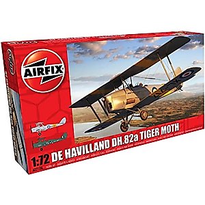 Airfix De Havilland DH.82a Tiger Moth 1:72 Military Aviation Plastic Model Kit A02106