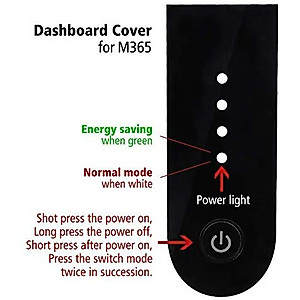 WELLSTRONG Electric Scooter Dashboard Protection Cover Silicone Transparent Waterproof Dust-Proof Protective Cover Replacement for Xiaomi Mijia M365/pro