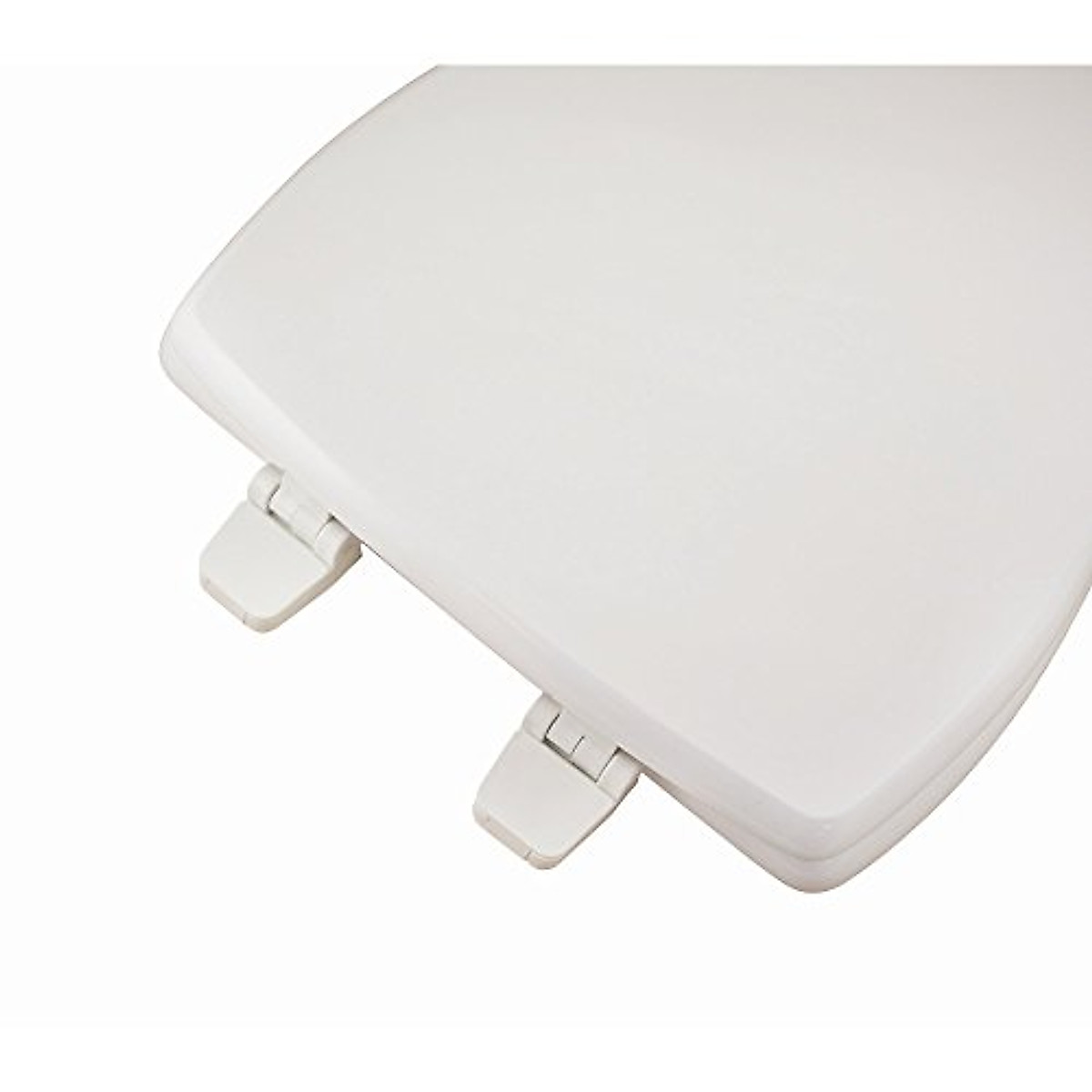 Premium Molded Wood Seat White Round Closed Front Toilet Seat for Eljer Toilets