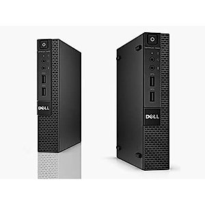 Dell Optiplex 9020 Micro Desktop PC, Intel i3-4160T-2.9 GHz, 8GB Memory, 500GB SATA, USB WiFi, Windows 10 Pro (Renewed)
