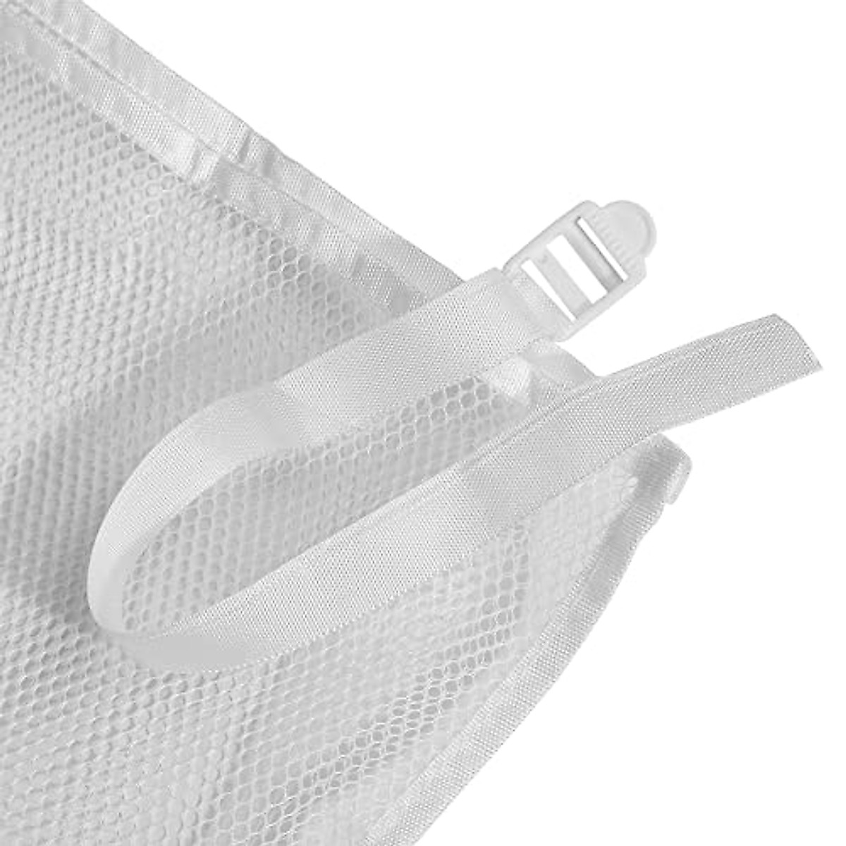 Natudeco Baby Bedside Hanging Storage Bag Hanging Diaper Caddy Organizer Mesh Large Capacity Caddy Organizer Nursery Storage Stacker for Baby Cribs and Toys