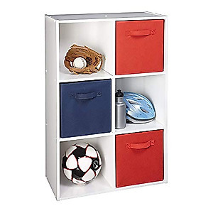 Closetmaid 899600 Decorative Home Stackable 6-Cube Cubeicals Organizer Storage, White (2 Pack)