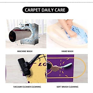 Carpet 8x10 Feet / 240x300 cm Machine Washable Rug,Anti Slip Backing Rugs,Modern Indoor Plush Carpet for Home Decor Abstract Gray White Stripes Pattern