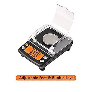 Milligram Scale 50g by 0.001g, Mg Scale USB, Digital Powder Scale, Large LCD Display, Mg Scale for Powders, 6 Weighing Units, Precision Milligram Scale for Reloading Capsule Supplement Medicine
