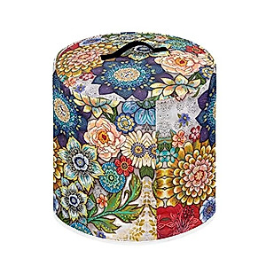 Tutolipy Flower Print Pressure Cooker Cover Dust Cover for Rice Cooker,Bread Cooker,Air Fryer,Durable and Washable,Dust Proof for Electric Appliance