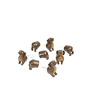 Charcoal Companion Dog Corn Holders (8 Pieces) - Perfect Gift For Dachshund Lovers - CC5009.