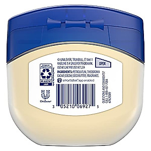 Vaseline Petroleum Jelly For Dry Cracked Skin Cocoa Butter 7.5 oz (Packaging May Vary)