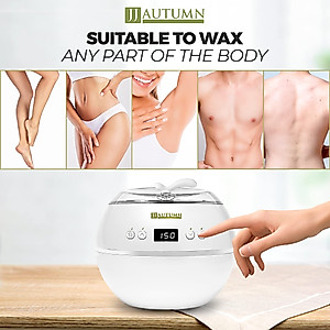 JJ Autumn Professional Wax Warmer for Hair Removal | Hot Wax Heater and Melter for Hard and Soft Waxing - Body and Facial