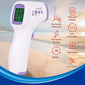Thermometer for Adults, Digital Thermometer, Baby Thermometer, Forehead Thermometer, Touchless Thermometer, Thermometer for Adults and Kids, No Touch Thermometer, thermometers with Digital LCD Display
