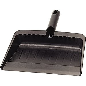 2 Set - 36143703 Flexible Plastic Dustpan, 12" Length, 12" Width, Black