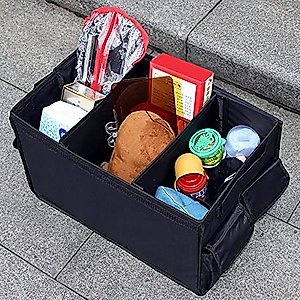 KOWMsnh Closet Mounted Storage Multi-Function Folding Storage Box with Non-Slip Bottom Storage Basket Sundries Bin Car Trunk Storages Organizer for Car Backup