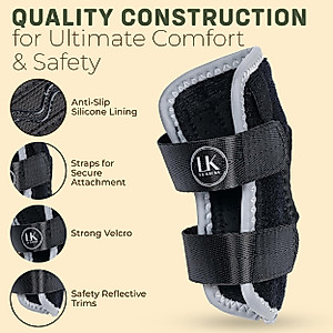 Dog leg Braces for back leg Injuries - Customizable - Lightweight, Secure Dog Ankle Brace back leg for Sprains, Torn Ligaments, and Post-Op - Promotes Faster Recovery - Reduce Pain (Small, Right)