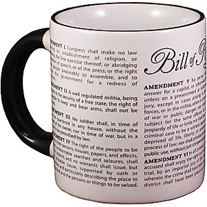 Disappearing Civil Liberties Coffee Mug - Add Hot Water and Watch Your Civil Liberties Disappear Before Yours Eyes - Comes in a Fun Gift Box
