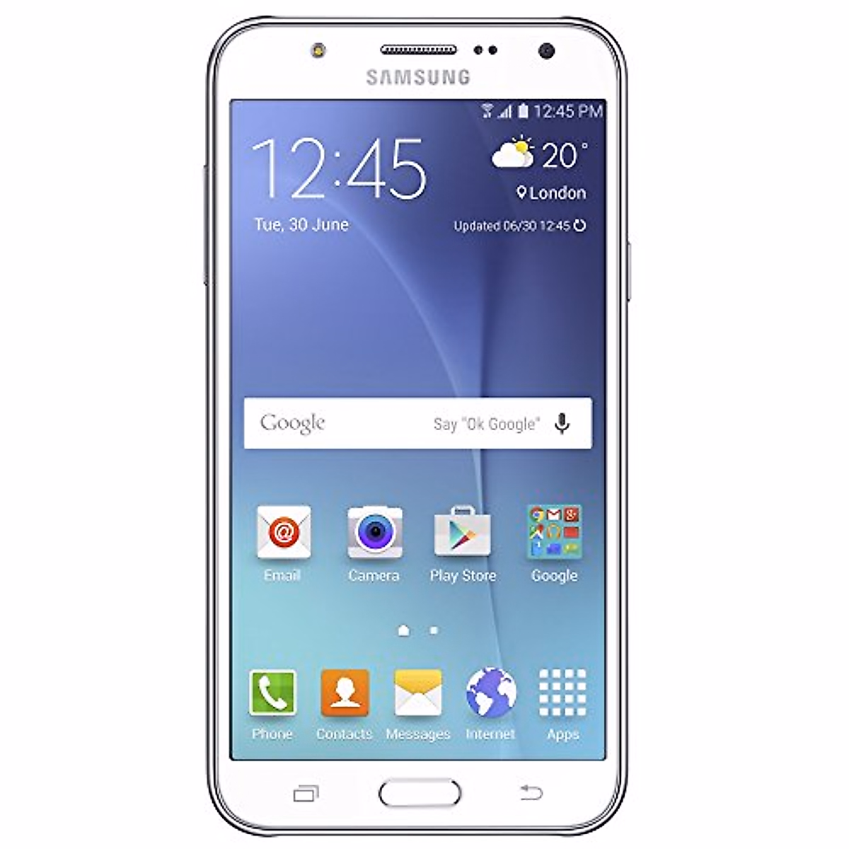 Samsung Galaxy J7 (16GB) J700F - 5.5" Dual SIM Unlocked Smartphone, International Model (White)