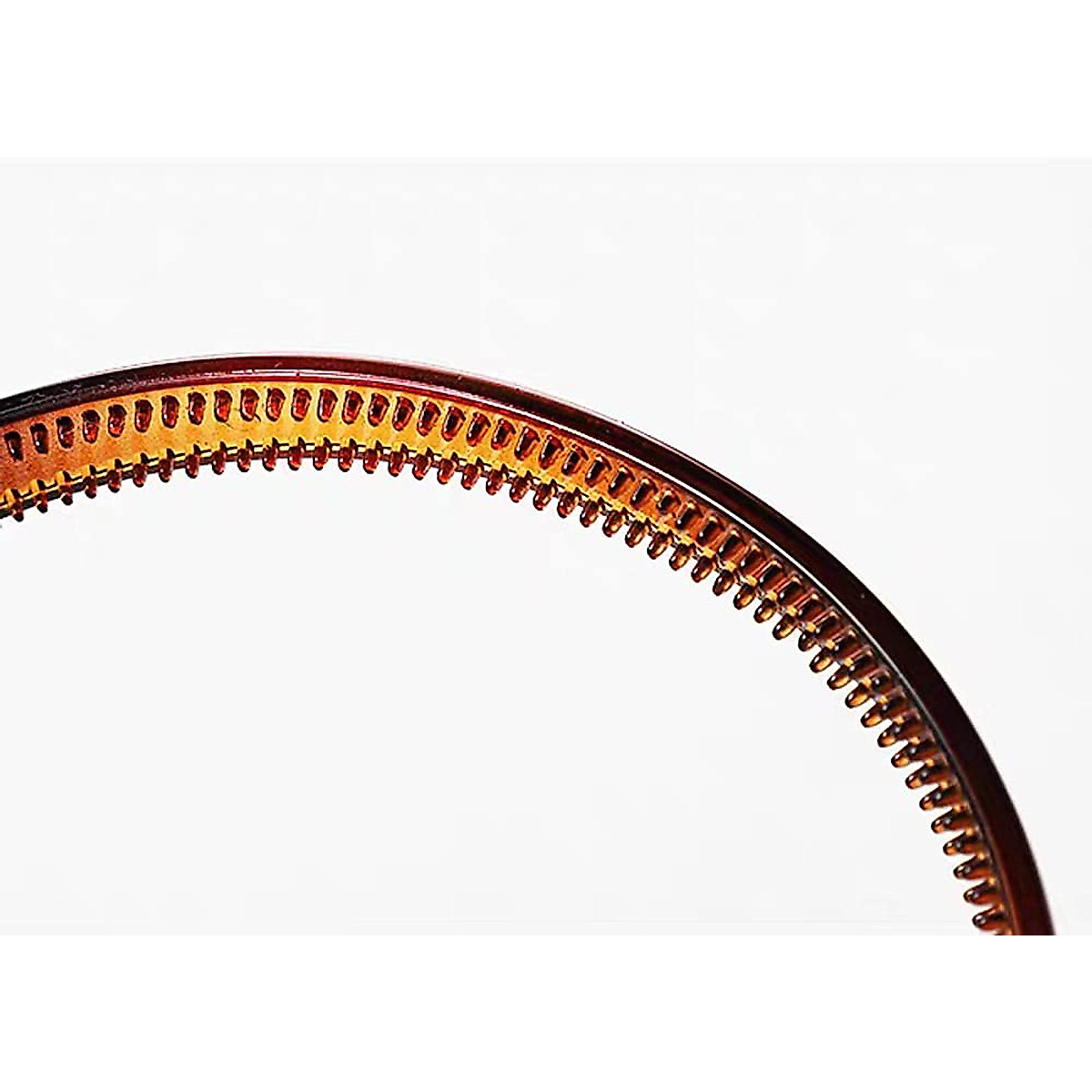 BIKCZEWIN 2PCS Plastic Flex No Pressure Headbands Teeth Comb Skinny Hair Loop for Women Girls with Glasses