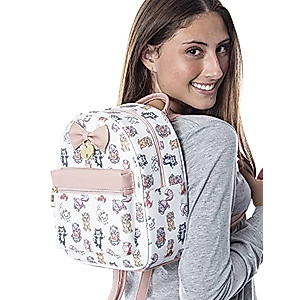 Disney Cats Saffiano Faux Leather Tote Bag Mini Backpack